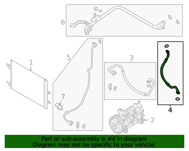 92480-6RA3A - Suction Hose 2021 Nissan Rogue | Nissan Parts ...
