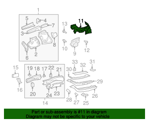 53784-0E010 - Fender Insulator 2008-2019 Toyota Highlander | Ourisman ...