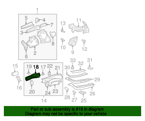57115-0E010 - Outer Rail - 2001-2013 Toyota Highlander | OEM Genuine ...