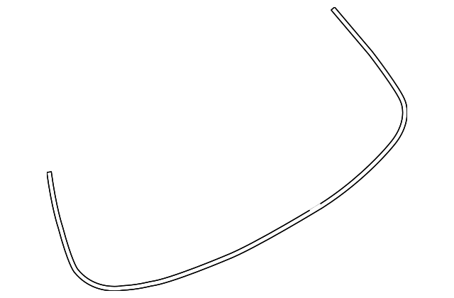 2016-2024 Mitsubishi Outlander Sport Lift Gate Glass Seal 5805A437 ...