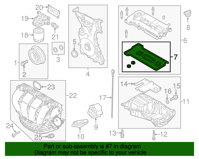 Genuine OEM Ford Part - Valve Cover Gasket CM5Z-6584-A | Genuine OEM ...