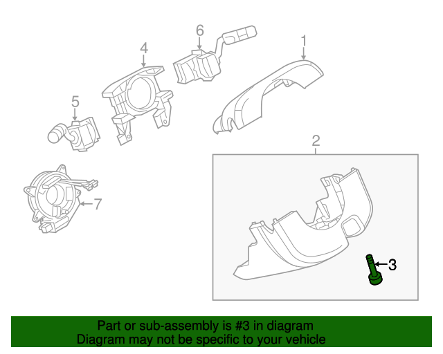 Genuine OEM Lower Column Cover Screw Part# RYP500020 Fits 2013-2015 ...