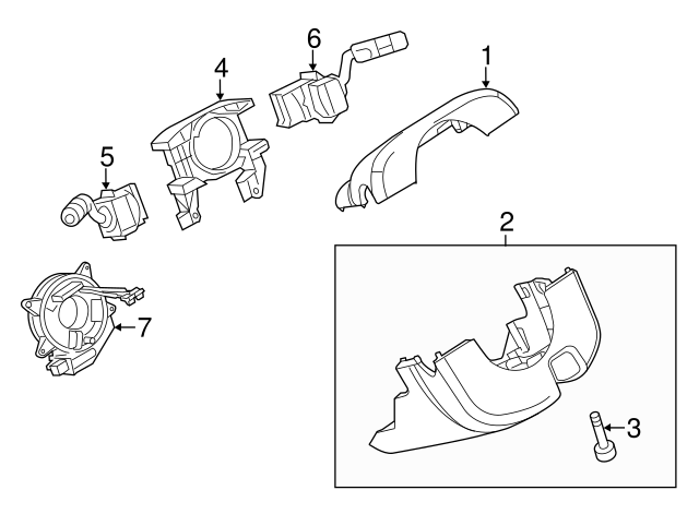 2013-2015 Land Rover LR2 Lower Column Cover Screw RYP500020 ...