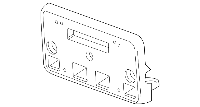 2020-2023 GMC Black Front License Plate Bracket 84186107 GM ...