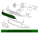 84319824 - Extra Bright Chrome Front Bumper Fascia Skid Plate 2020-2023 ...