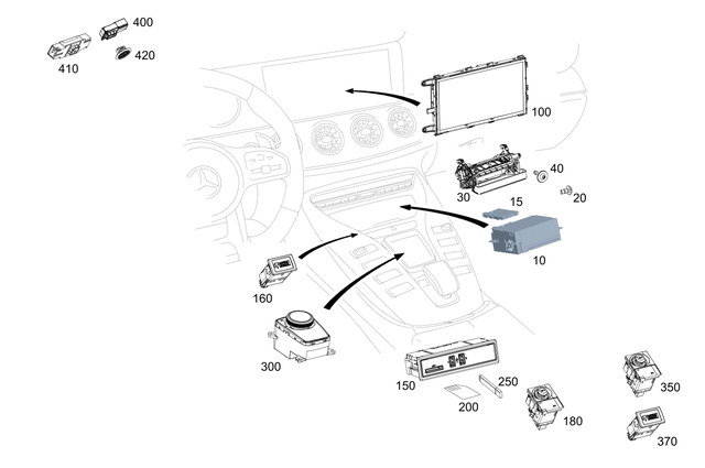 167-900-91-34 - Control Unit, Complete 2019-2025 Mercedes-Benz ...