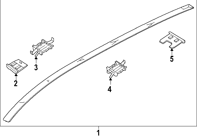 87236-AT000 - Roof Molding Front Clip 2023-2024 Kia | Kia.Parts Store
