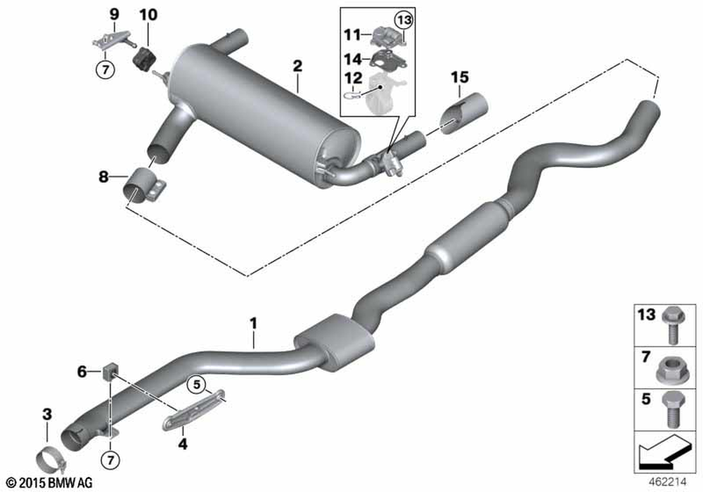 2011-2021 BMW Tailpipe Tip, Black Chrome 18307610633 | Retail ...