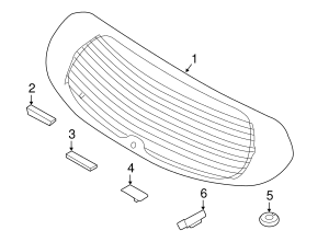 2017-2020 Kia Sportage Lift Gate Glass 87110-D9010 | TascaParts.com