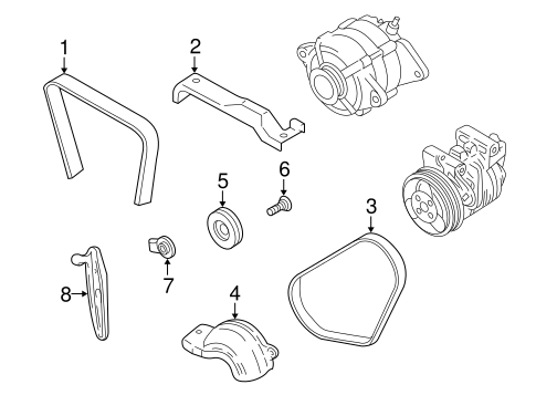 Belts & Pulleys for 2003 Subaru Baja | Subaru Parts Exchange