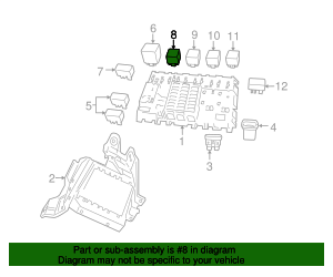2004-2006 Pontiac GTO Multi-Purpose Relay 92092444 | TascaParts.com