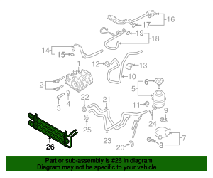 8K0-422-885-D - Power Steering Cooler 2008-2012 Audi | Audi OEM Parts