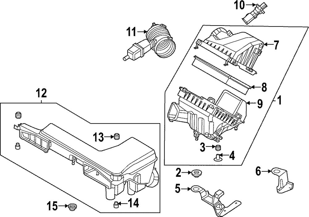 2022-2024 Nissan Pathfinder Air Inlet Duct 16554-6TA0A | Bill Kay ...