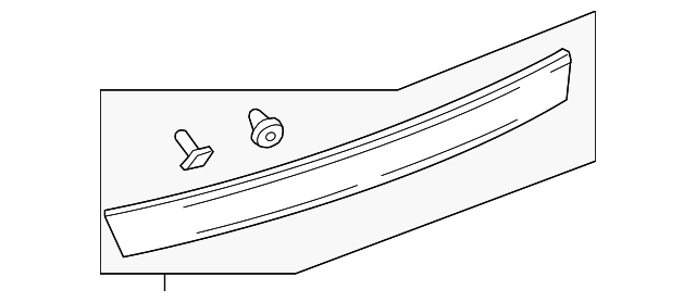 95270503 - Deck Lid Center Applique with License Plate Lamp 2011-2016 ...