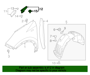 84159-D9000 - Fender Ledge Cover 2017-2022 Kia Sportage | Kia.Parts Store