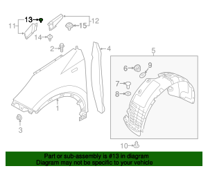 85746-3L000 - Fender Ledge Cover Plug 2017-2022 Kia Sportage | Kia ...
