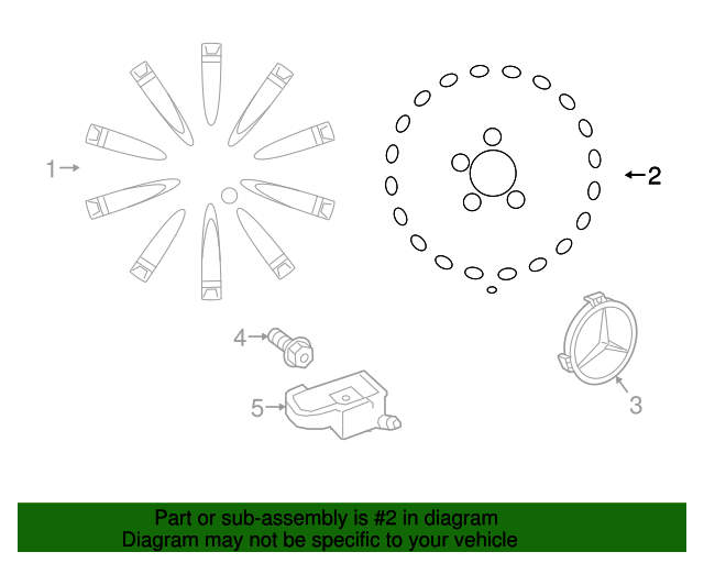 205-401-21-00-7X45 - Wheel 2015-2024 Mercedes-Benz | AutoNationParts.com