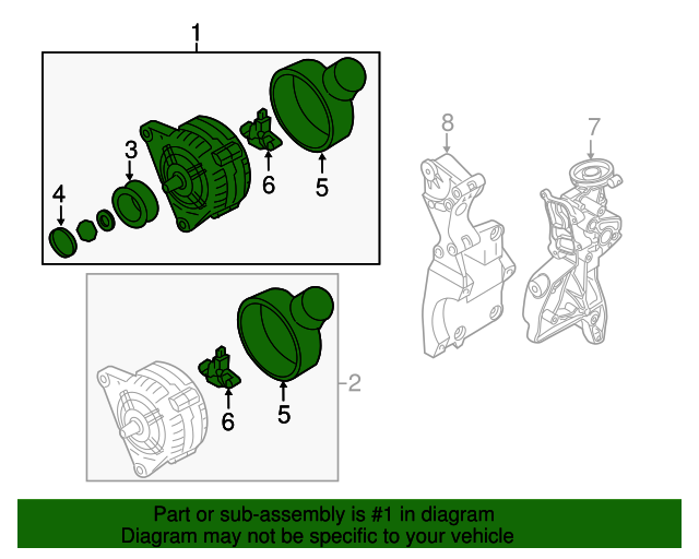 2011-2015 Audi Alternator 03L-903-023 | OEM Parts Online
