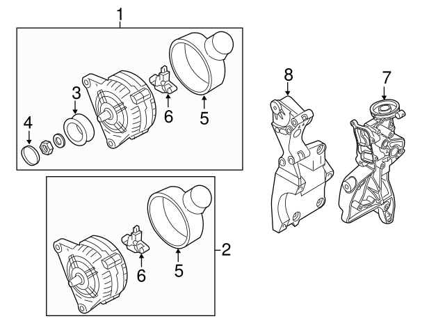 2011-2015 Audi Alternator 03L-903-023 | OEM Parts Online