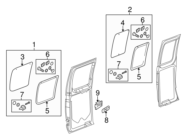 2008-2014 Ford Door Glass F8UZ-1525722-BB | OEM Parts Online