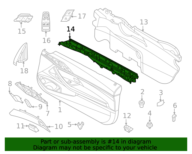 Genuine BMW 51-41-7-944-186 | Sound Absorber Bracket | FREE Shipping on ...