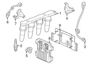 2011-2018 Chevrolet Ignition Knock (Detonation) Sensor 25201065 ...