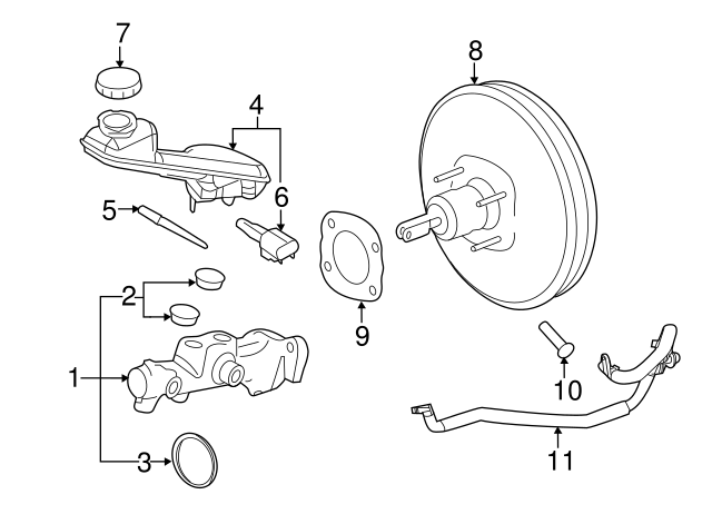 2007-2015 Ford Master Cylinder CT4Z-2140-A | TascaParts.com