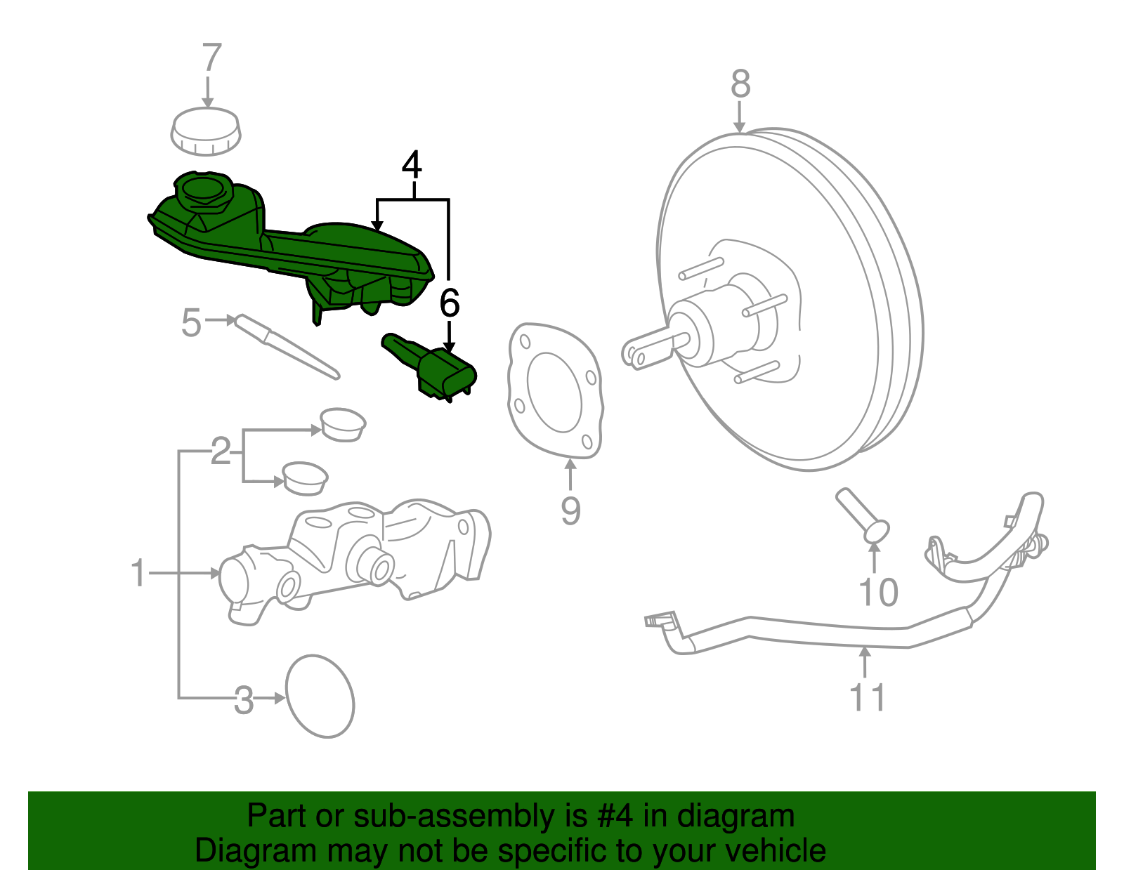 BT4Z-2K478-A - 2011-2015 Ford - Master Cylinder Reservoir | My Ford Parts