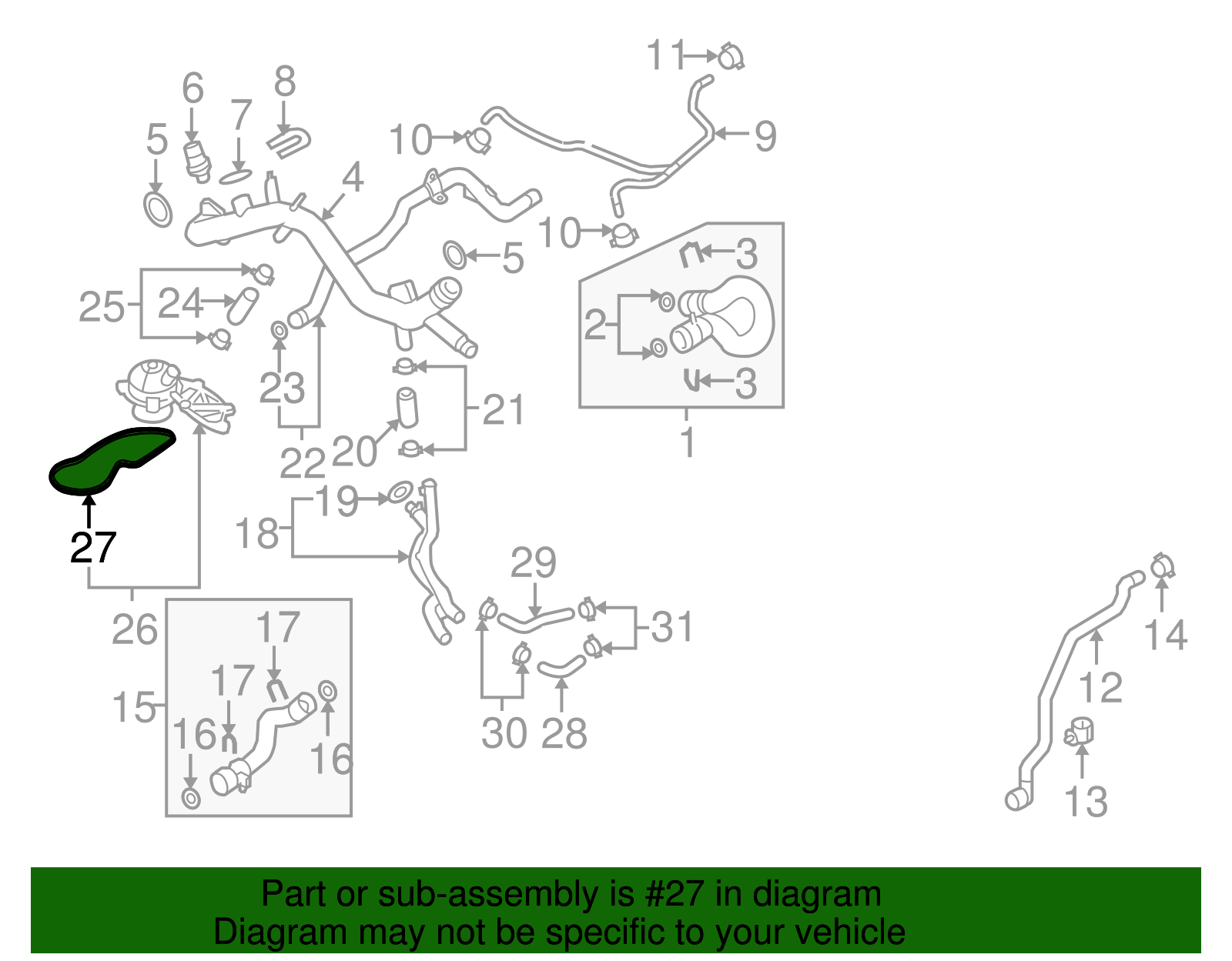 2005-2017 Audi Gasket 06E-121-119-B | Genuine Audi Parts