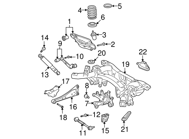 2006-2018 Toyota RAV4 Suspension Control Arm 48740-42020 | Sparks Parts