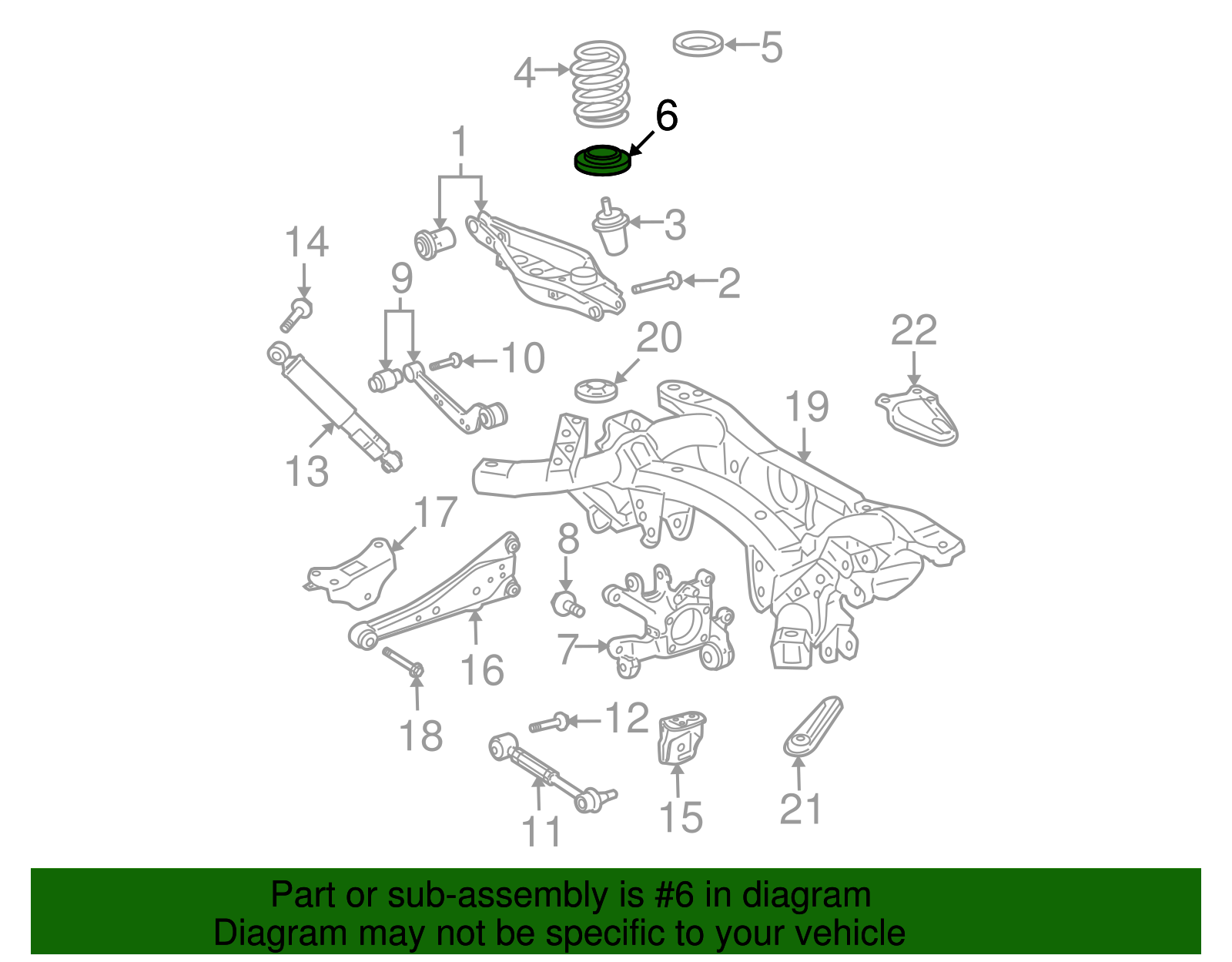 48258-42020 - Spring Lower Insulator - 2006-2018 Toyota RAV4 | Nucar ...