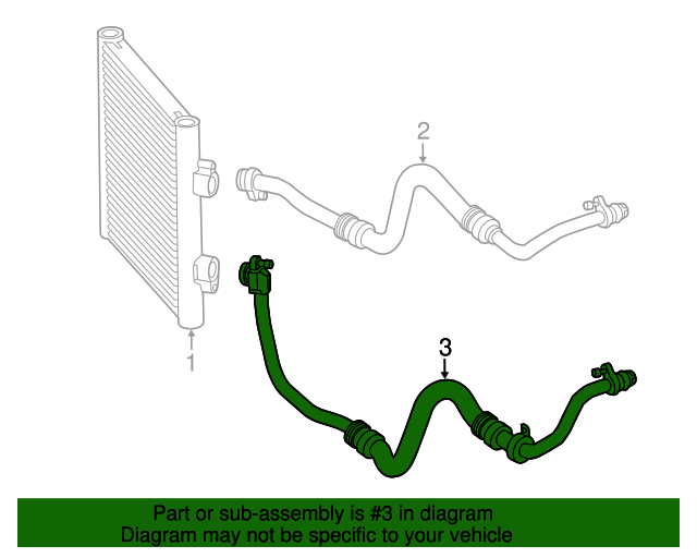213-501-13-01 - Engine Oil Cooler Line 2018-2021 Mercedes-Benz ...