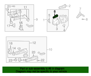 53714-47010 - 2001-2003 Toyota Prius - Upper Extension | Discount Parts ...
