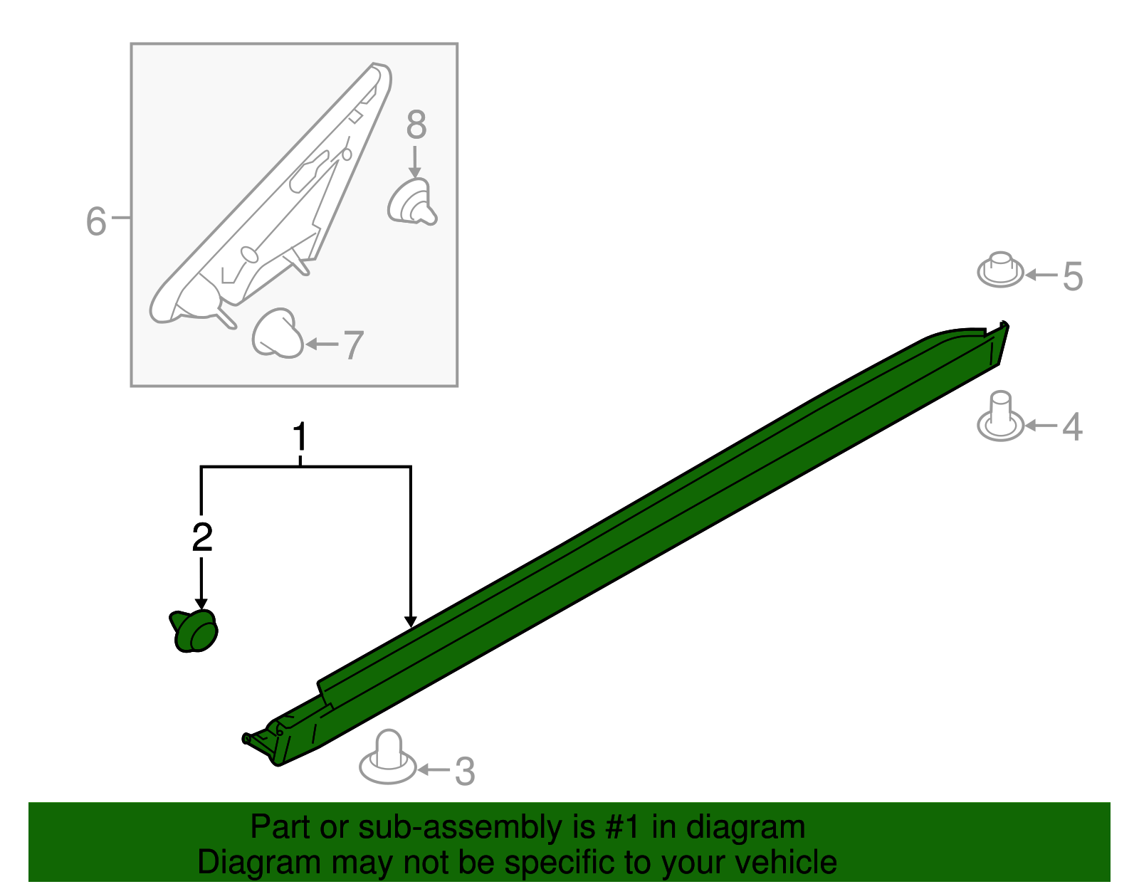 96051AL02ANN - Rocker Panel Guard 2015-2019 Subaru Legacy | AutoNation ...