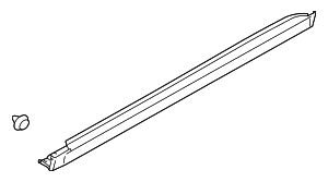 2015-2019 Subaru Legacy Rocker Molding 96051AL03ANN | Subaru Parts Store