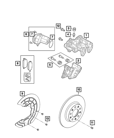Rear Brakes for 2024 Dodge Hornet | Mopar Estores