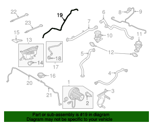 Audi OEM Vapor Hose Part# 4G0-201-997-BD | OEM Vehicle Parts