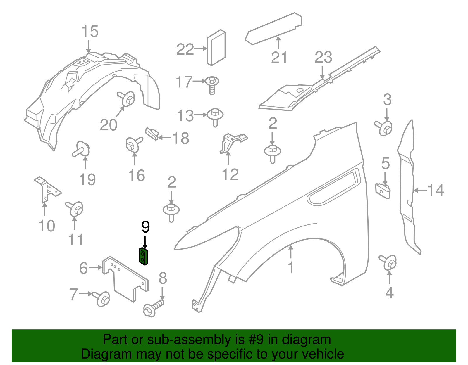 W520802-S439 - Power Steering Cooler U-Nut - 2005-2021 Ford | Eastgate ...
