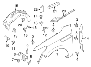 2010-2024 Ford Fender Screw -W714339-S439 | TascaParts.com