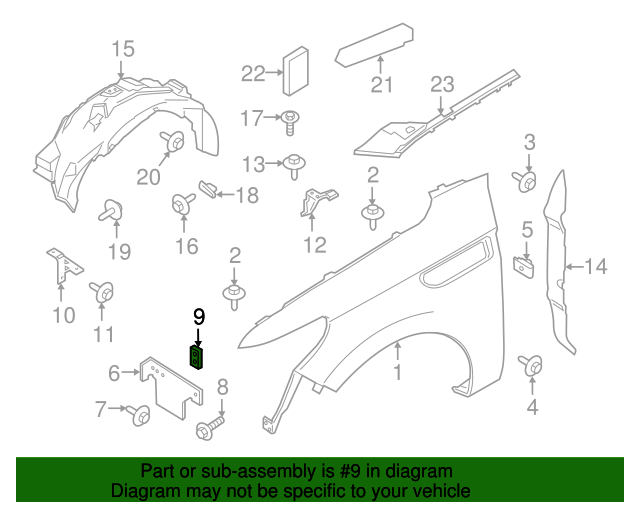 W520802-S439 - Fog Lamp Assembly U-Nut 2005-2023 Ford | AutoNationParts.com