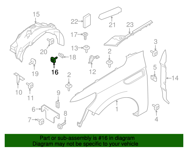 2015-2024 Ford Fender Liner Screw W710763-S450B | OEM Parts Online