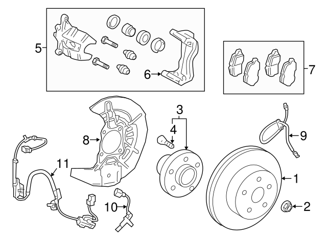 04465-0E040 - Disc Brake Pad Set Front 2016-2019 Lexus | Longo Lexus Parts