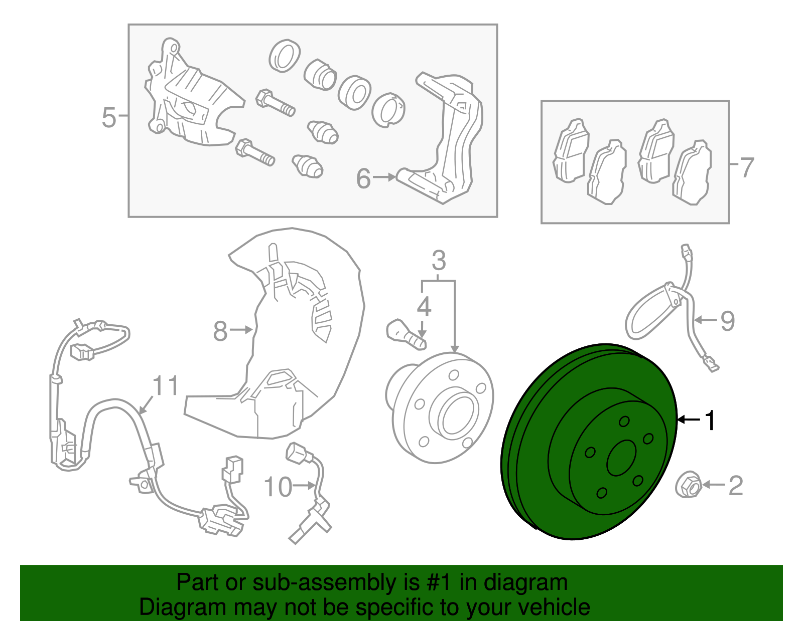 43512-F6010 - Rotor 2016-2025 Lexus | Lexus Parts Outlet