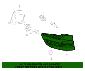63-21-7-179-985 - Tail Light Assembly 2008-2012 BMW X6 ...