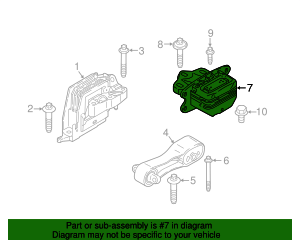 22316853449 - 2016-2024 BMW Trans Mount (22-31-6-853-449) | BMW of ...