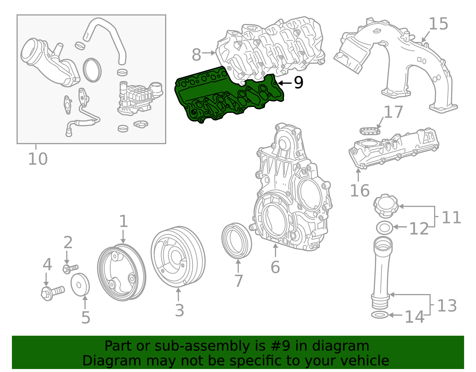 2017-2025 GM Valve Cover Gasket 12691860 GM | GMPartsDirect.com