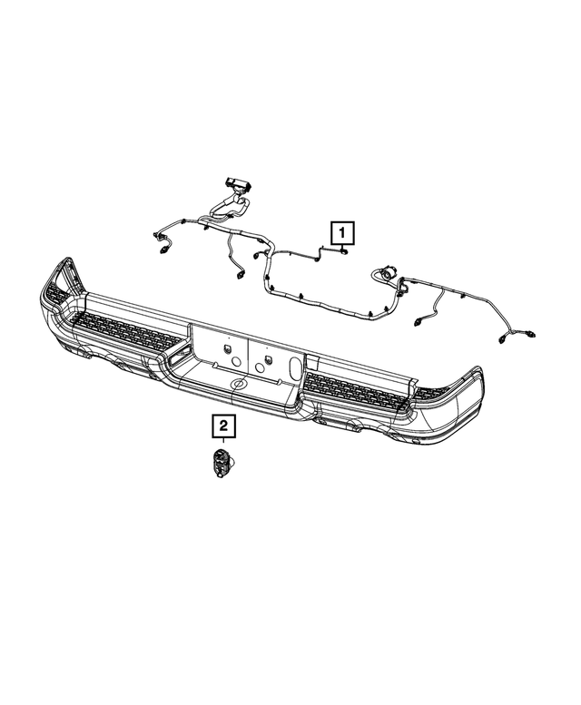 2021-2024 Ram 1500 Rear Fascia Wiring 68490771AC | Mopar eStore