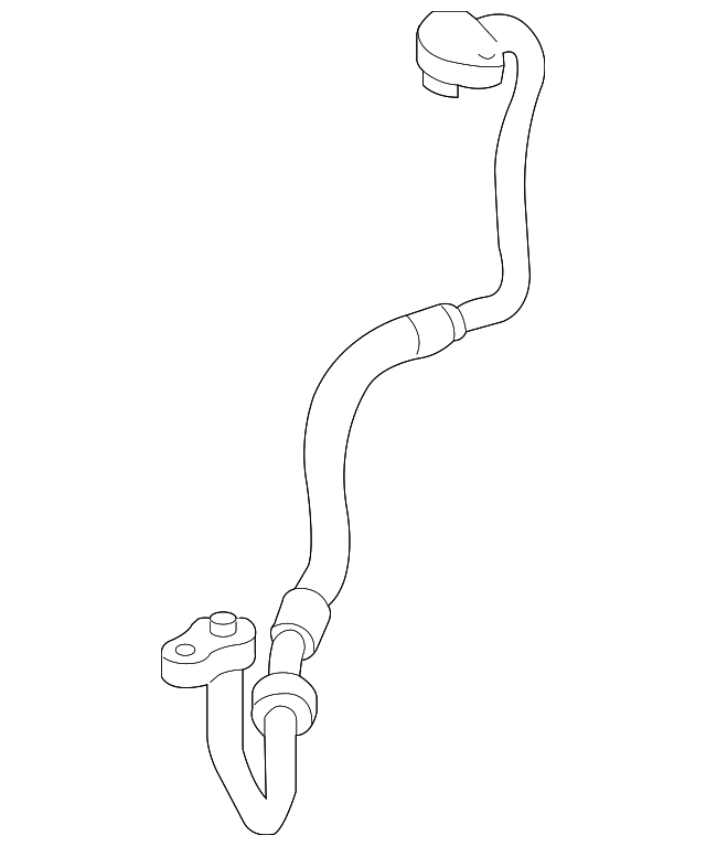 2009-2015 Audi Q7 A/C Refrigerant Suction Hose 7L6-820-744-BQ ...
