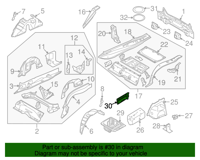 Genuine BMW 51-71-7-192-556 | Partition | FREE Shipping on Most Orders ...