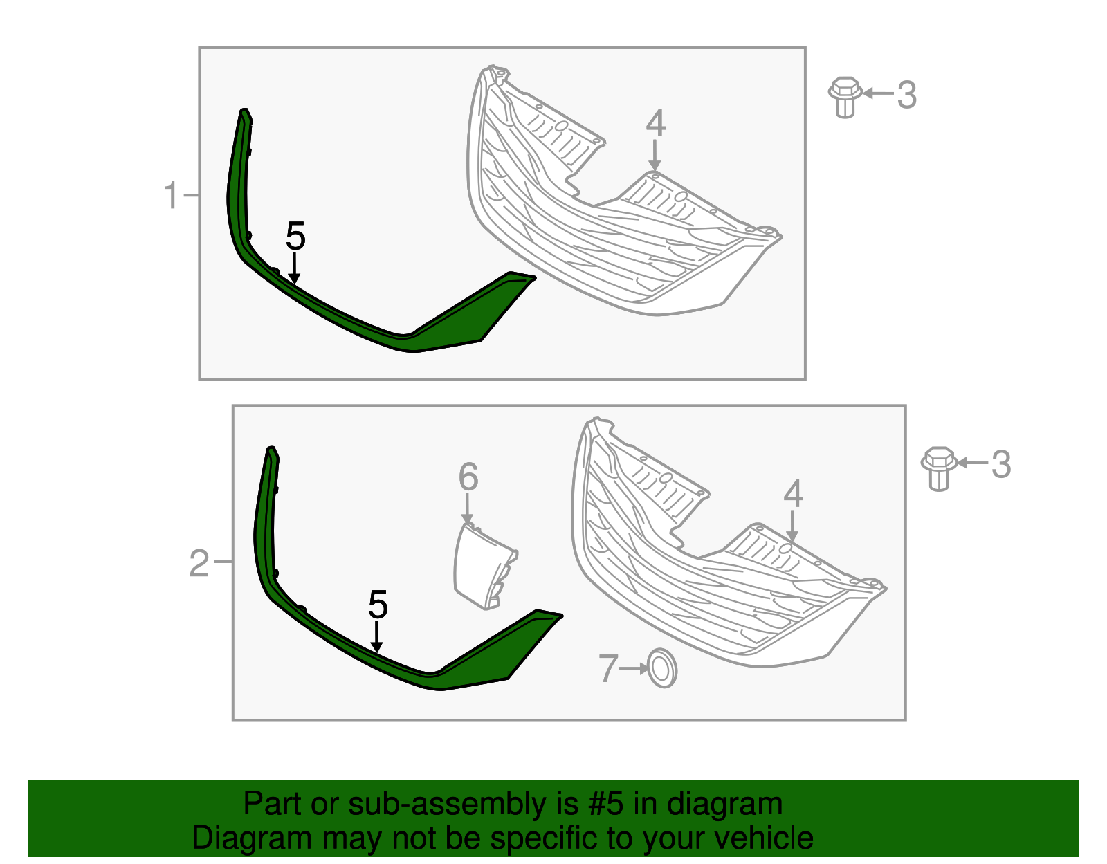 2011-2017 Toyota Sienna Upper Grille 53114-08010 | Toyota Parts Center